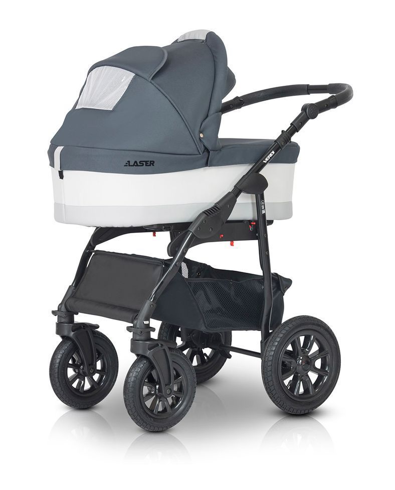 Коляска 2 в 1 Verdi Laser Black 07 ⭐ ціна, відгуки, купити | BabyUp
